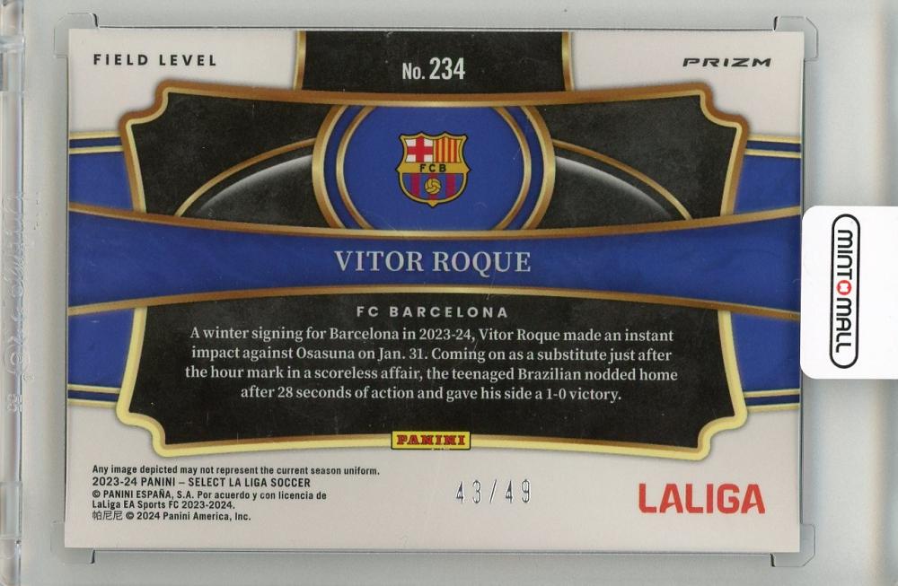 ミントモール / MINT 新宿店 / 2023-24 PANINI Select La Liga Vitor Roque Orange ...