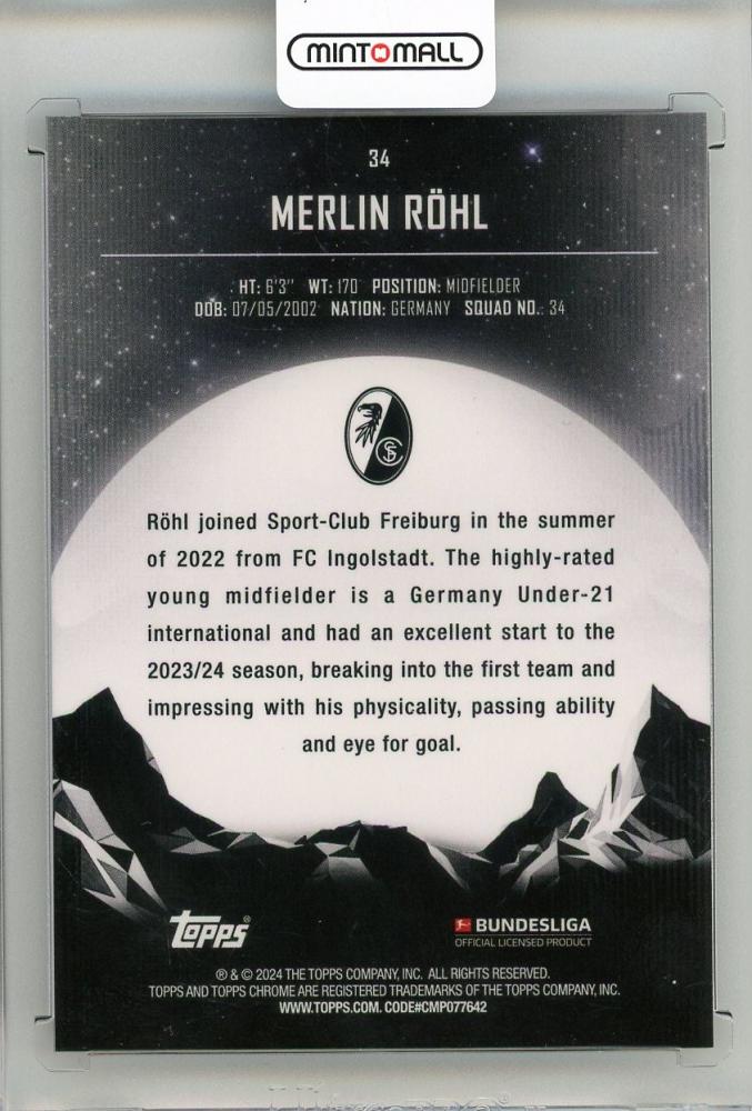 ミントモール / MINT 新宿店 / 2023-24 TOPPS Midnight Bundesliga Merlin Rohl ...