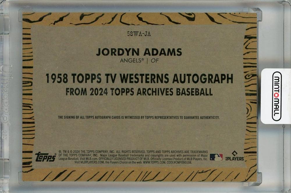 ミントモール / MINT 浦和店 / 2024 Topps Archives Jordyn Adams 58 Topps TV ...