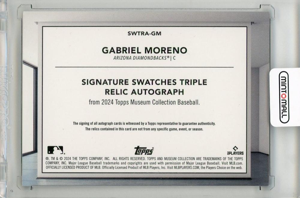 ミントモール / MINT 新宿店 / 2024 Topps Museum Collection Gabriel Moreno ...