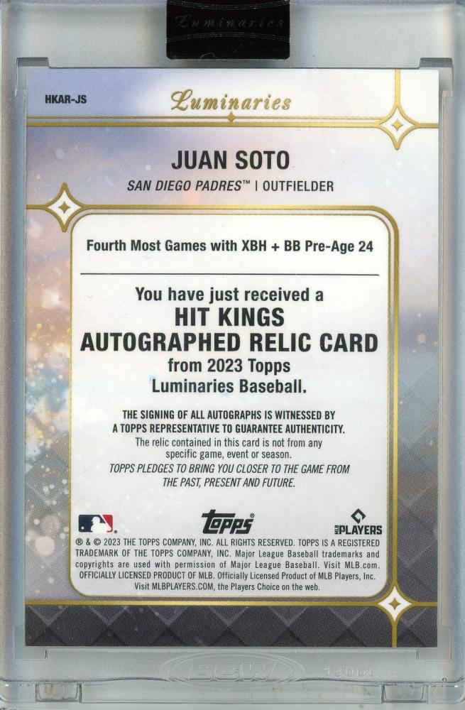 ミントモール / MINT 池袋店 / 2023 Topps Luminaries San Diego Padres Juan Soto ...