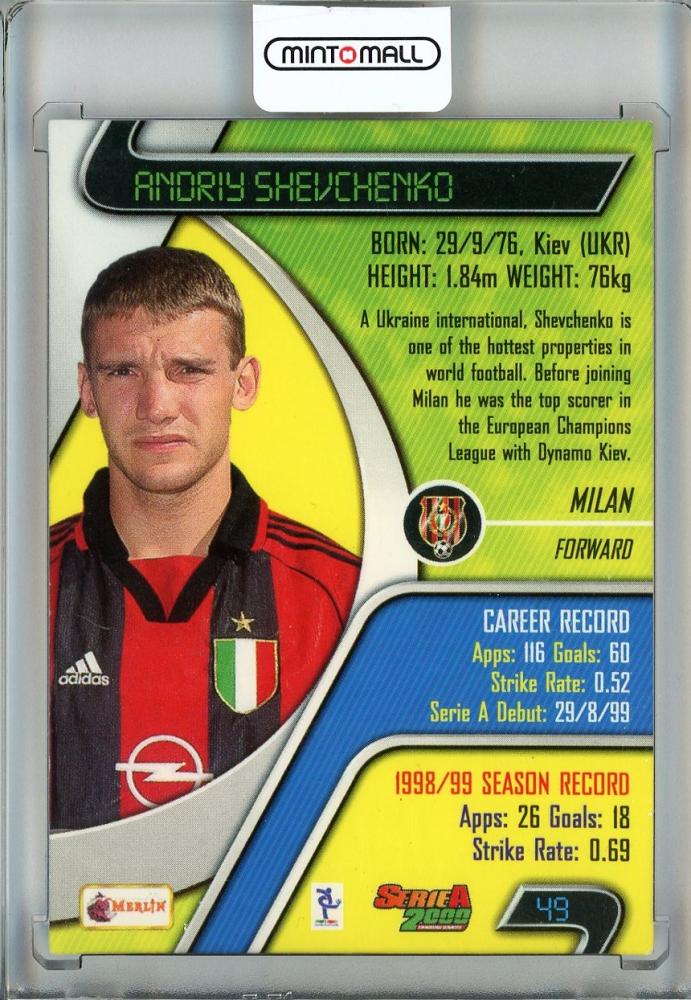 ミントモール / MINT 池袋店 / Merlin SerieA 2000 Andriy Shevchenko /#49 AC Milan