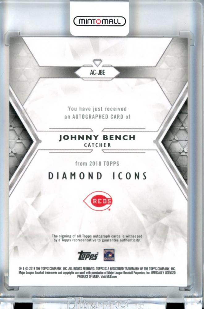 ミントモール / MINT 立川店 / 2018 Topps Diamond Icons Johnny Bench #AC-JBE ...