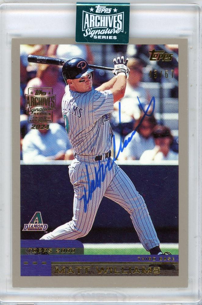 ミントモール / MINT 三宮店 / 2024 Topps Archives Signature Series Matt Williams ...
