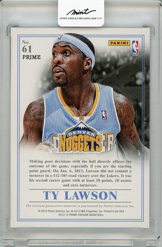 ミントモール / MINT 梅田店 / 2012-13 PANINI Crusade Ty Lawson Patch Card【12/25】