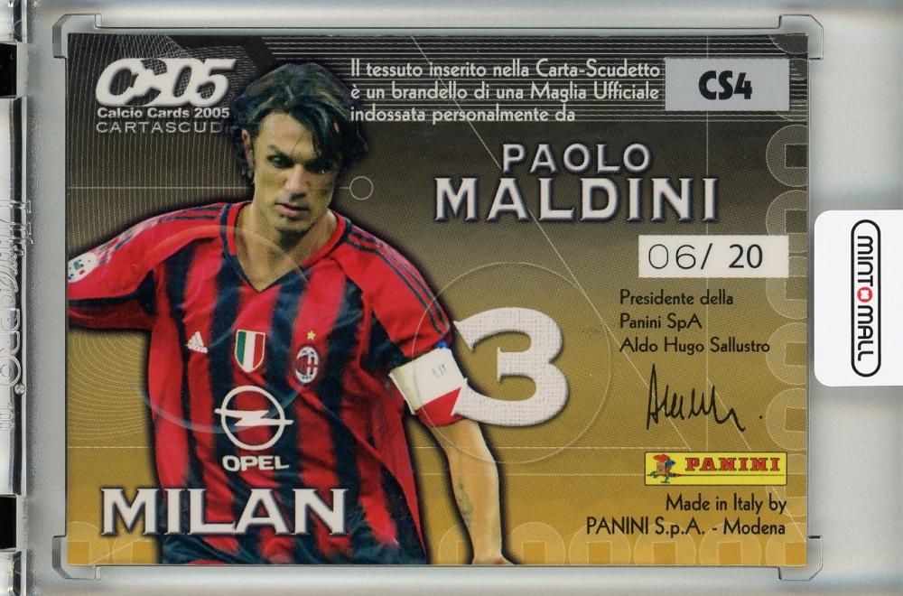 ミントモール / MINT 池袋店 / 2005 Panini Calcio Cards Paolo Maldini Patch 06/20