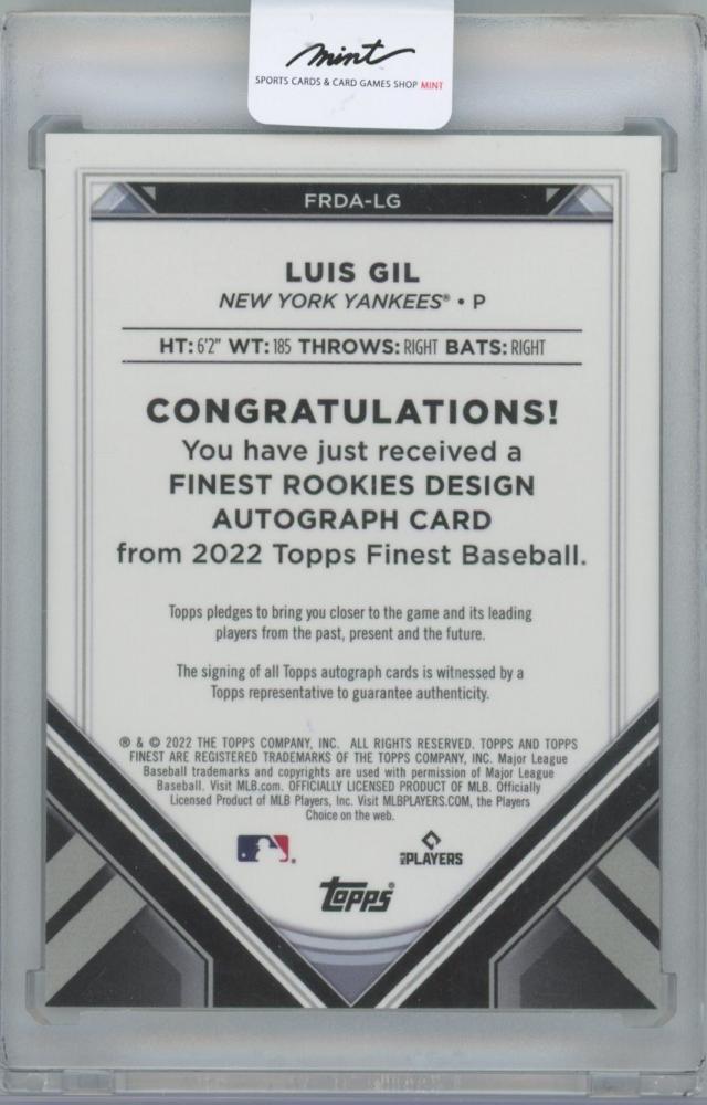 ミントモール / MINT 横浜店 / 2022 TOPPS Finest Rookie Design Variation ...