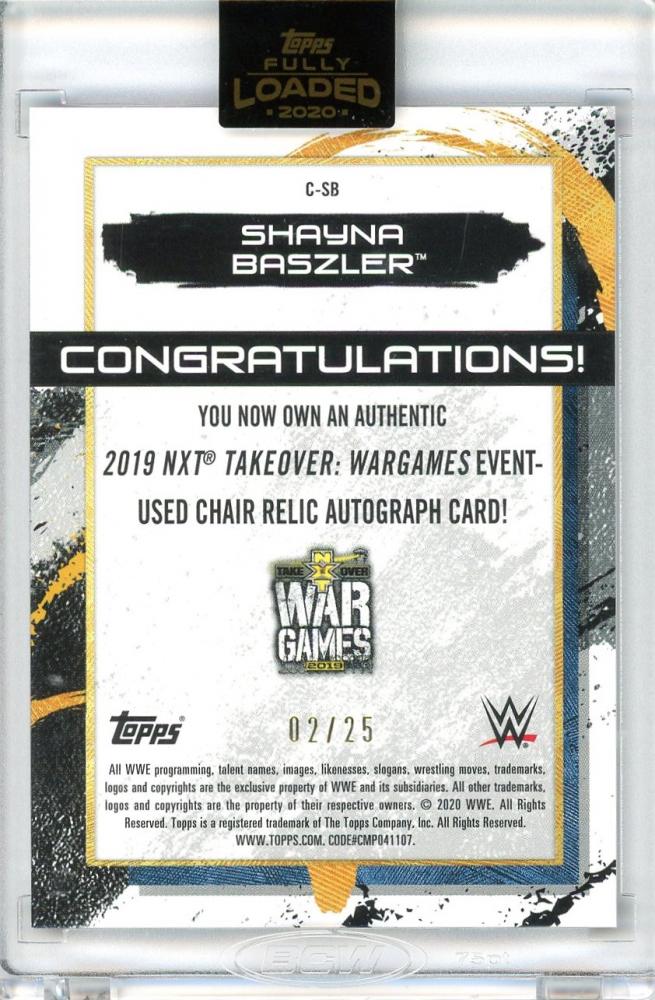 ミントモール / MINT 新宿店 / 2020 TOPPS WWE FULLY LOADED Autographed Chair ...