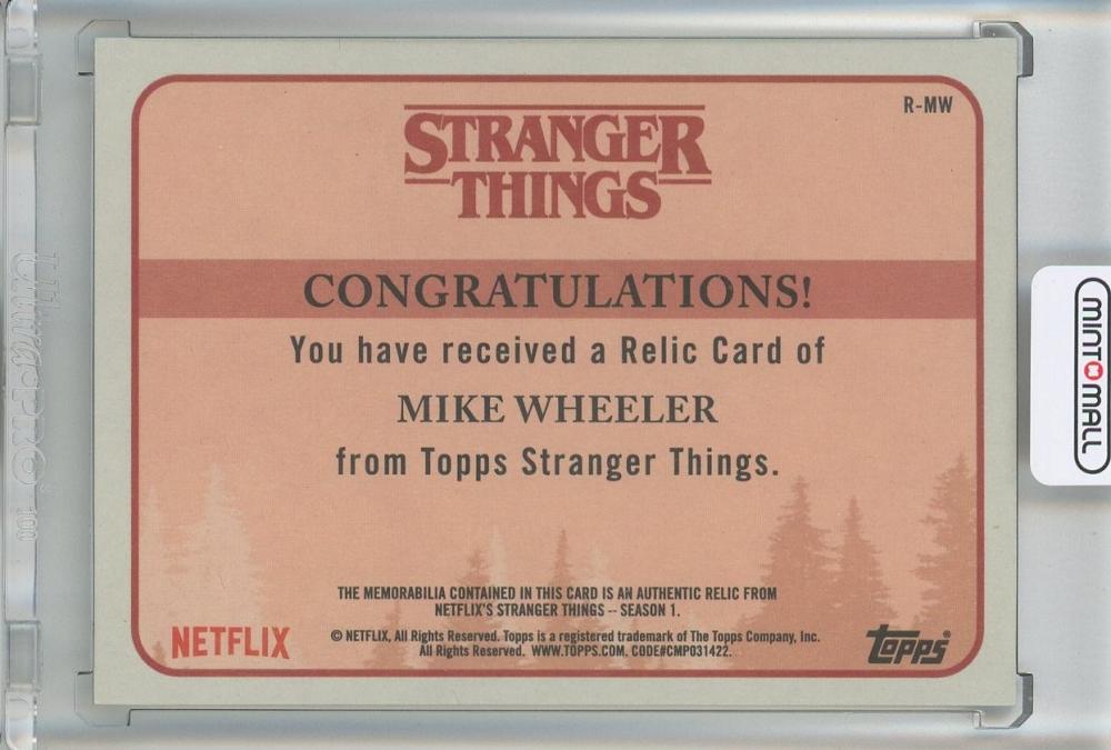 ミントモール / MINT 池袋店 / 2018 Topps Stranger Things Season 1 Trading Cards ...