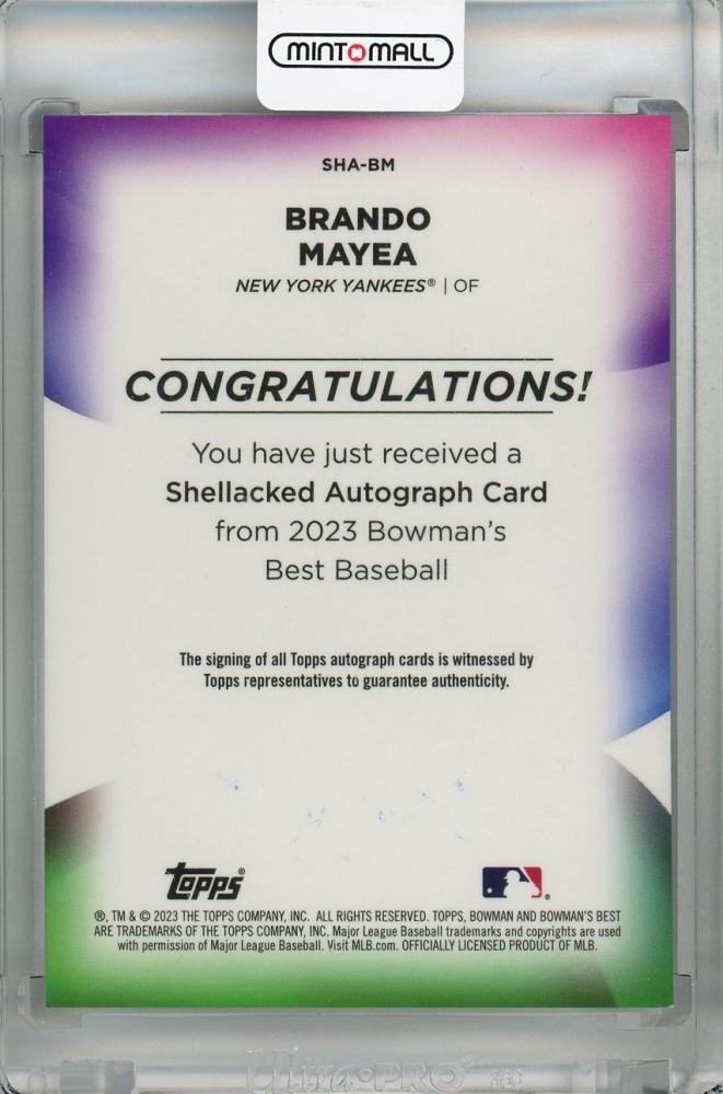 ミントモール / MINT 浦和店 / 2023 Topps Bowman’s Best Brando Mayea Shellacked ...