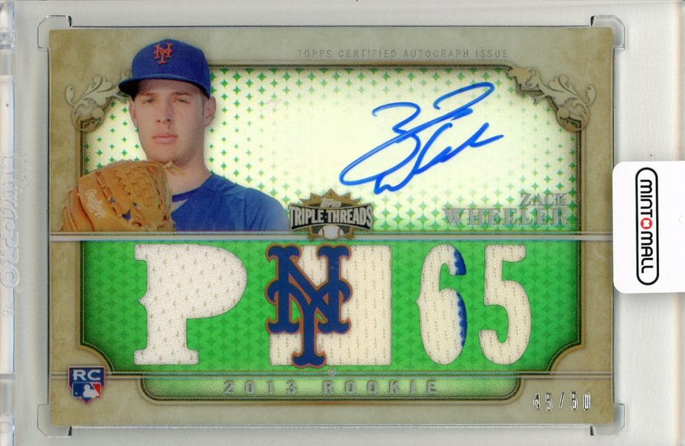 ミントモール / MINT 名古屋店 / 2013 TOPPS TRIPLE THREADS ZACK WHEELER RELIC ...