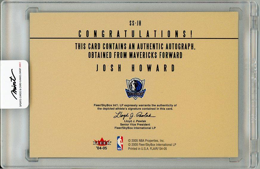 ミントモール / MINT 梅田店 / 2004-05 FLEER Flair Josh Howard Autograph 011/200