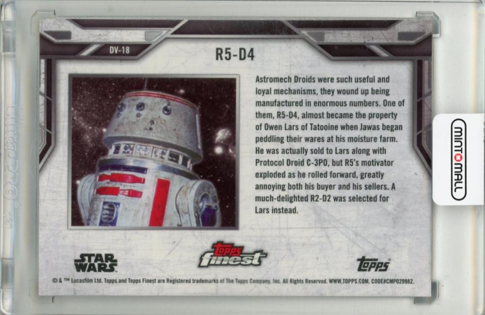 ミントモール / MINT 吉祥寺店 / 2018 TOPPS Finest Star Wars Droids and Vehicles ...
