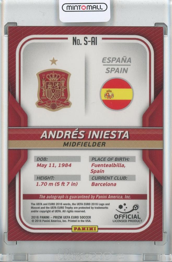 ミントモール / MINT 池袋店 / 2016 Panini Prizm UEFA Euro Soccer Andres Iniesta ...