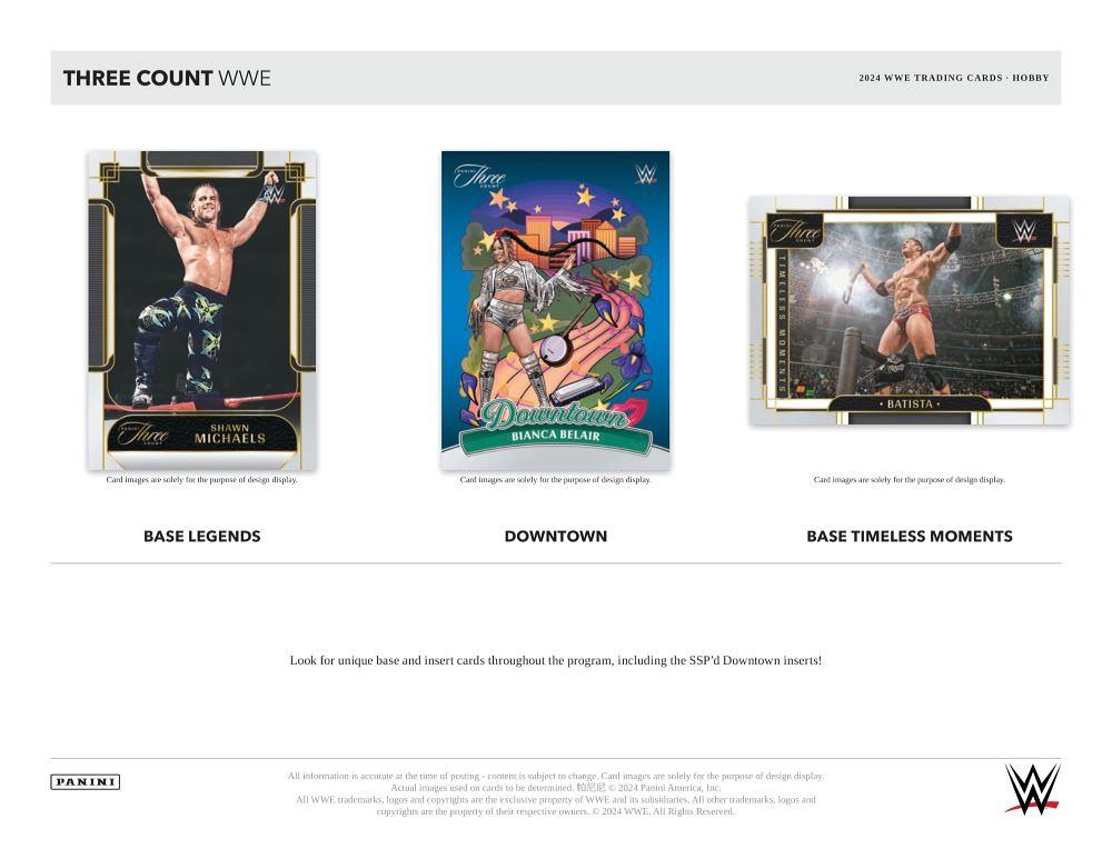 ミントモール / MINT-WEB店 (ボックス通販) / 予約 WWE 2024 PANINI THREE COUNT HOBBY