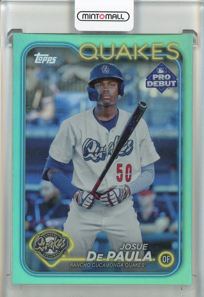 ミントモール / MINT 池袋店 / 2024 Topps Pro Debut Josue De Paula Aqua Foil【14/75 ...