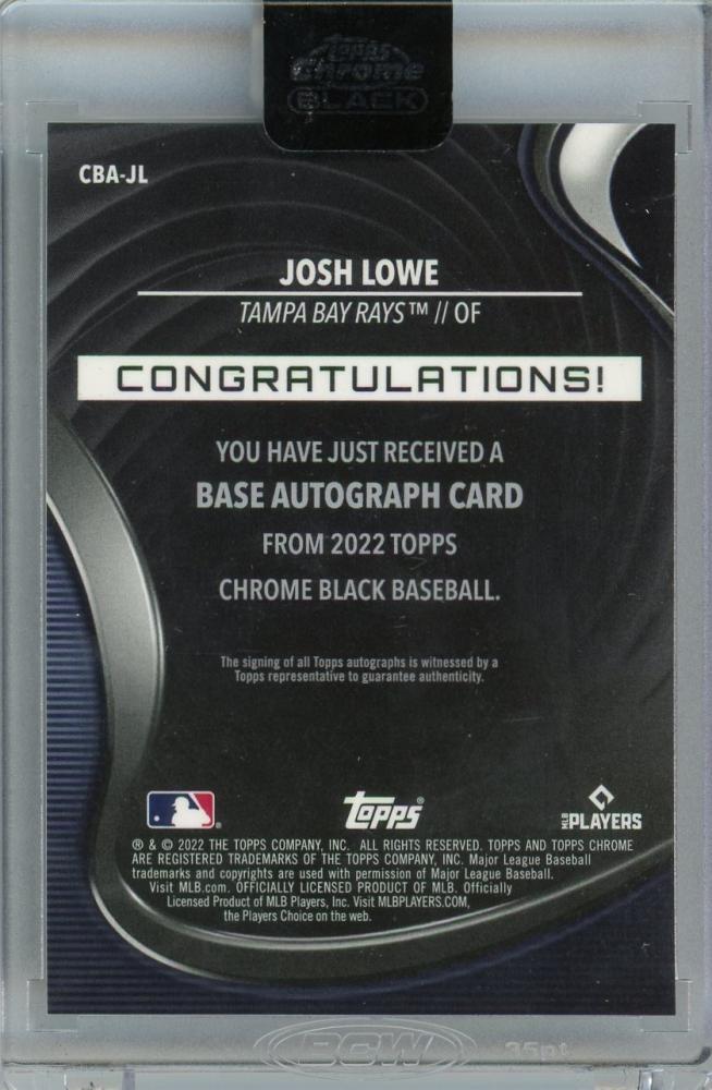ミントモール / MINT 浦和店 / 2022 Topps Chrome Black Josh Lowe Chrome Black ...
