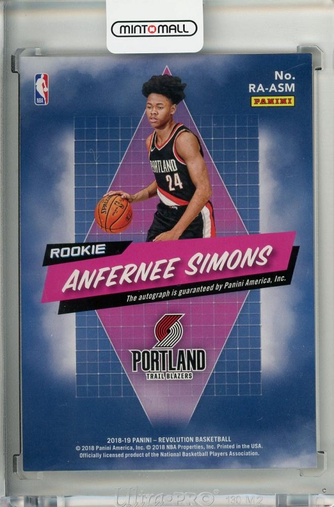 ミントモール / MINT 広島店 / 2018-19 PANINI Revolution Anfernee Simons Rookie ...