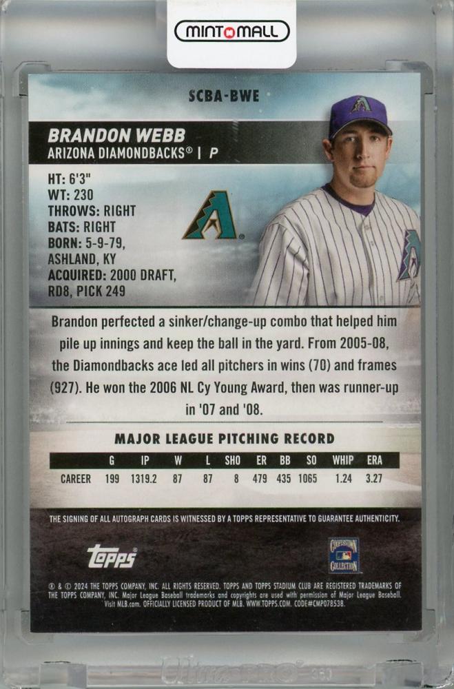 ミントモール / MINT 浦和店 / 2024 Topps Stadium Club Brandon Webb Base ...
