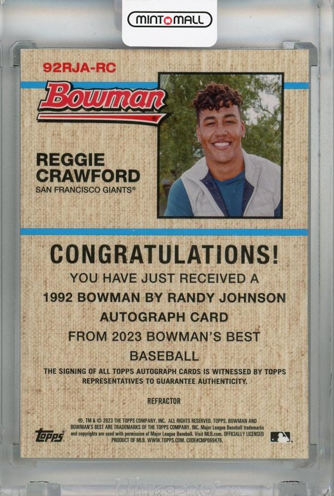 ミントモール / MINT 浦和店 / 2023 Topps Bowman’s Best Reggie Crawford 1992 ...
